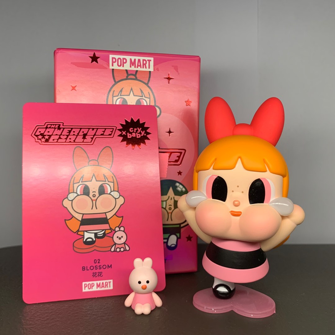 Blossom Crybaby Powerpuff Pop Mart (with flaws), Hobbies & Toys, Toys ...