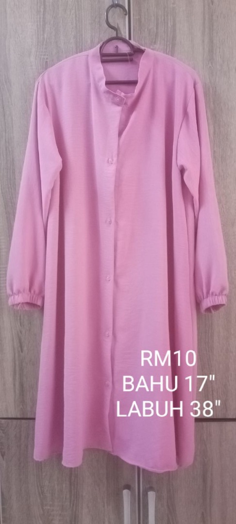blouse labuh, Women's Fashion, Muslimah Fashion, Tops on Carousell