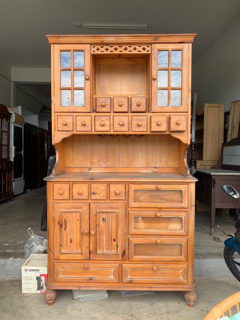 CABINET PINEWOOD | KABINET LACI KAYU | kabinet dapur, Furniture & Home ...
