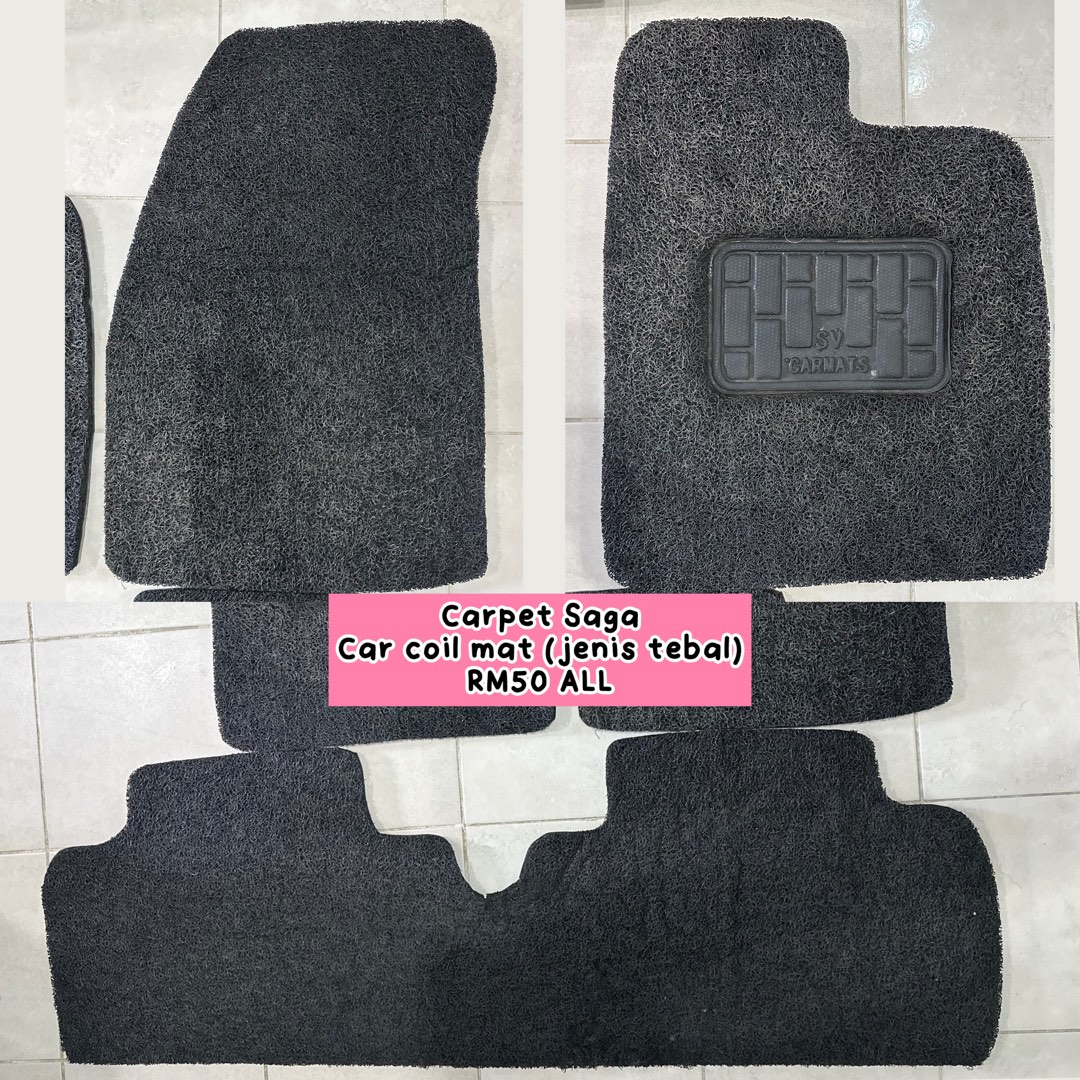 Carpet Proton Saga car coil mat jenis tebal (2016-current model) car ...