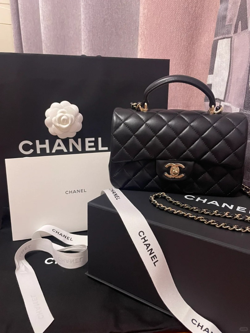 Chanel Mini CF handle bags, Luxury, Bags & Wallets on Carousell