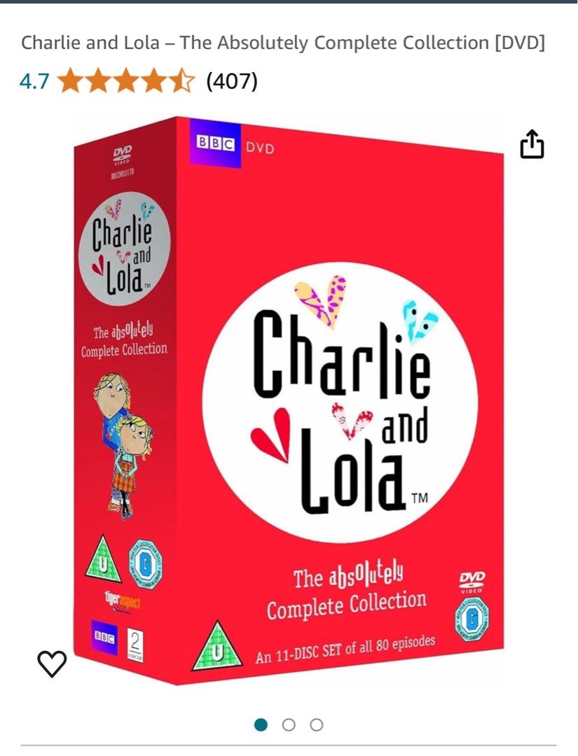Charlie and Lola the absolutely complete collection DVD, Hobbies & Toys ...