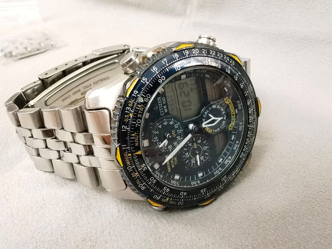 Citizen Blue Angels C300-Q00842 TA, 名牌, 手錶 - Carousell