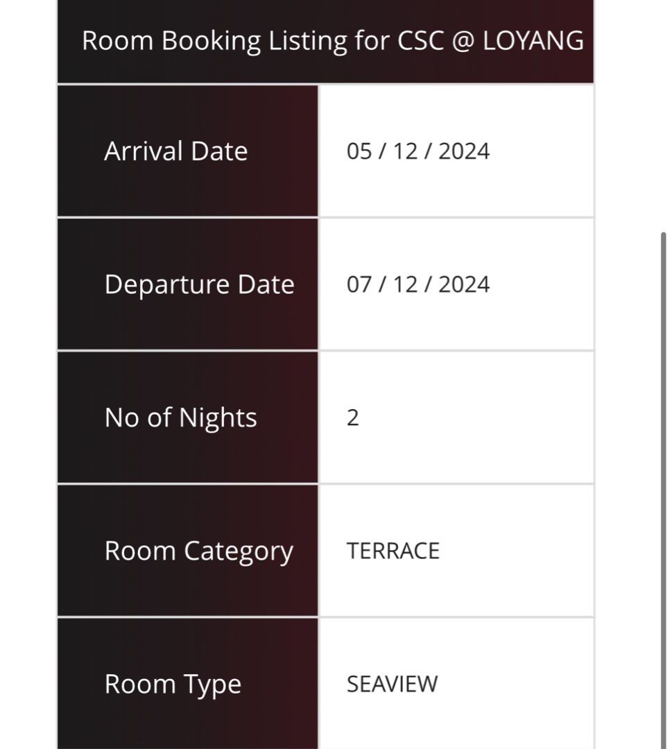 CSC Loyang Chalet / Staycation Booking (5-7Dec|Thu-Sat) 2 nights ...