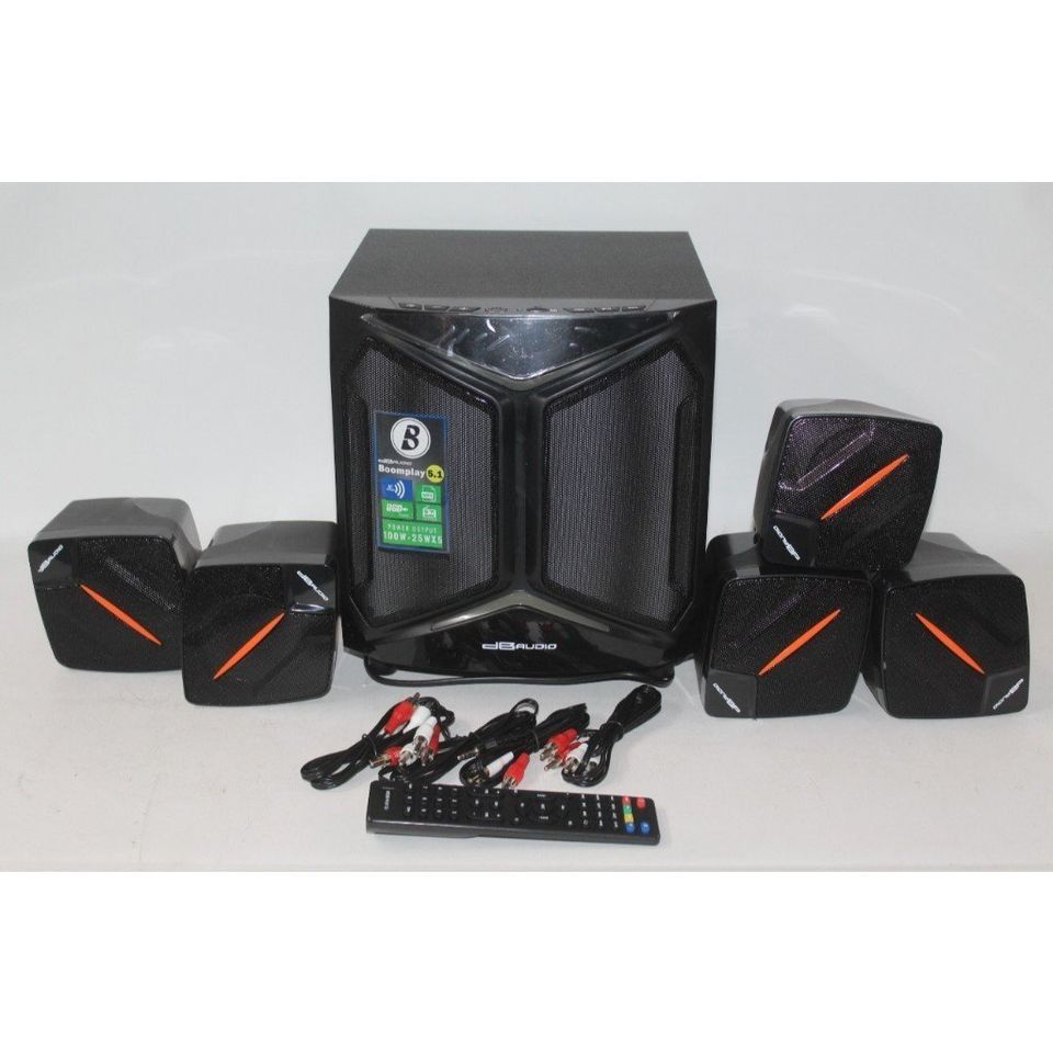 dbaudio boomplay 5.1 Home Theater Surrond Sound System with Bluetooth ...