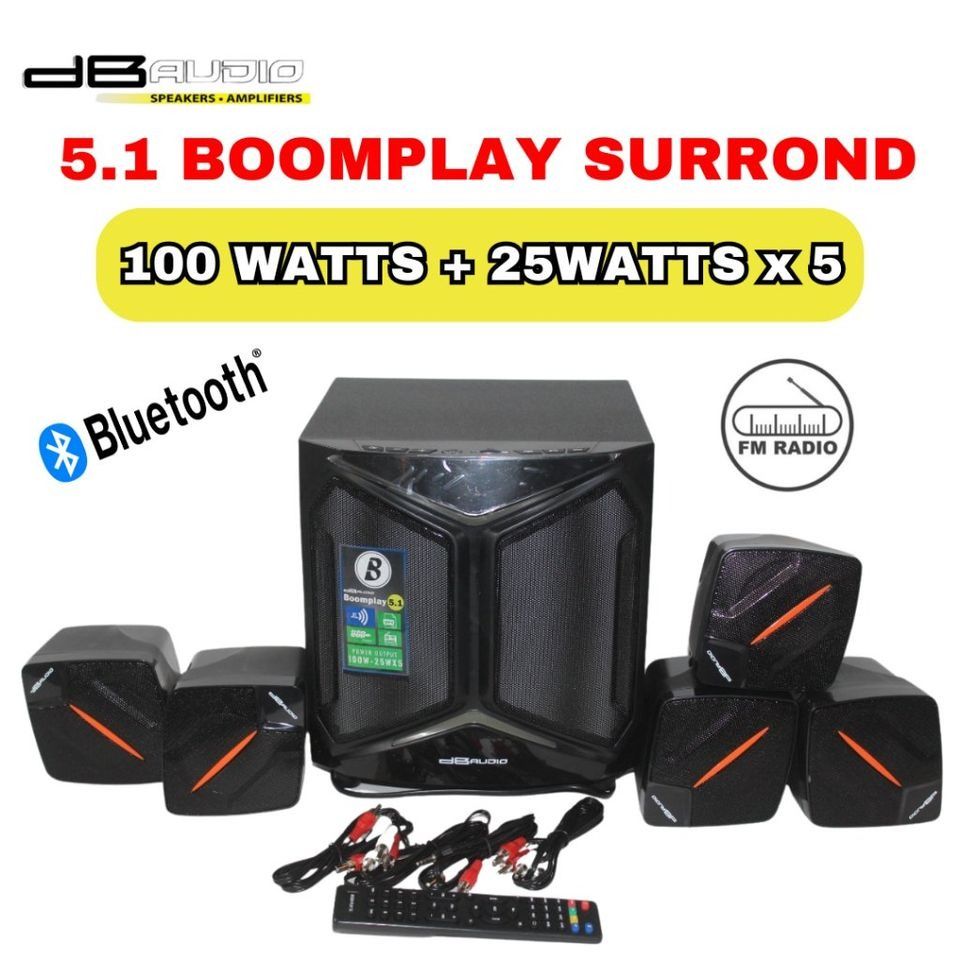 dbaudio boomplay 5.1 Home Theater Surrond Sound System with Bluetooth ...