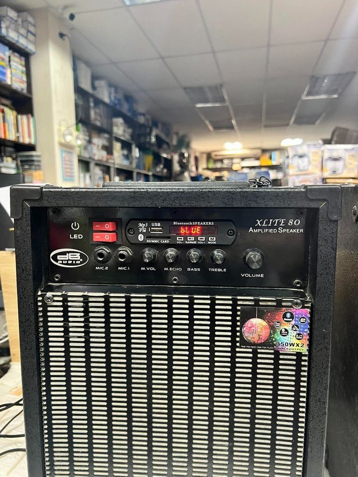 dBAUDIO XLite-80 Amplified Speaker BT AUX SD CARD Karaoke Ready, Audio ...