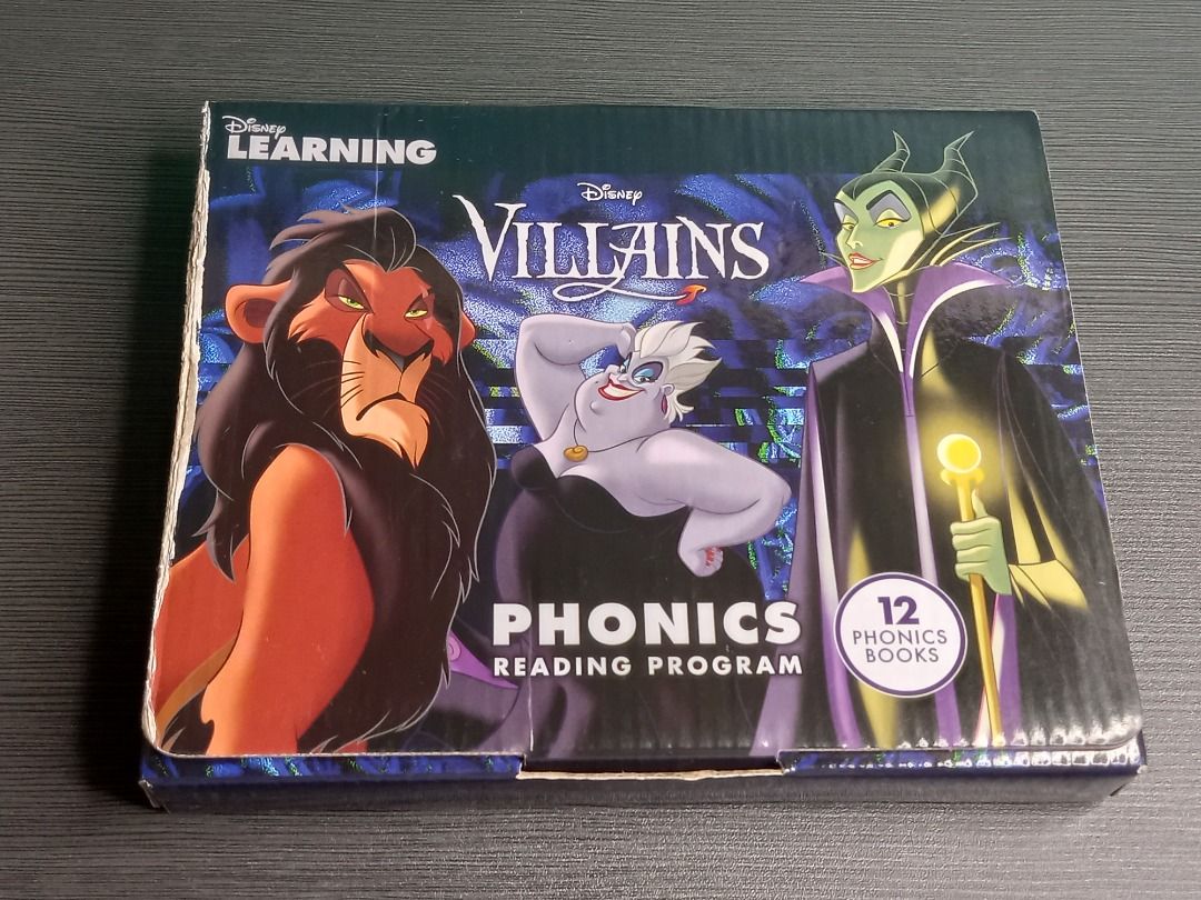 Disney Learning Villains Phonics Reading Program 12 Phonics Books ...