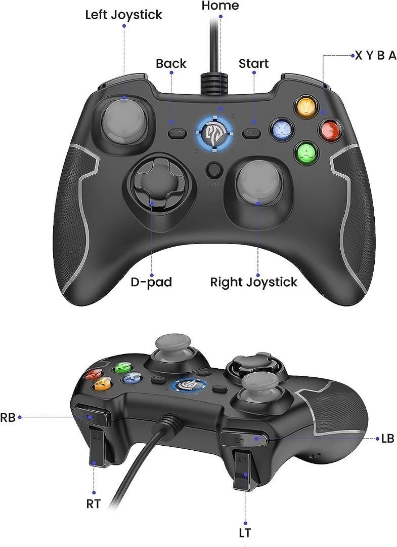 EasySMX Wired Gaming Controller FOR PC, PS3/ Android TV Box / Steam ...