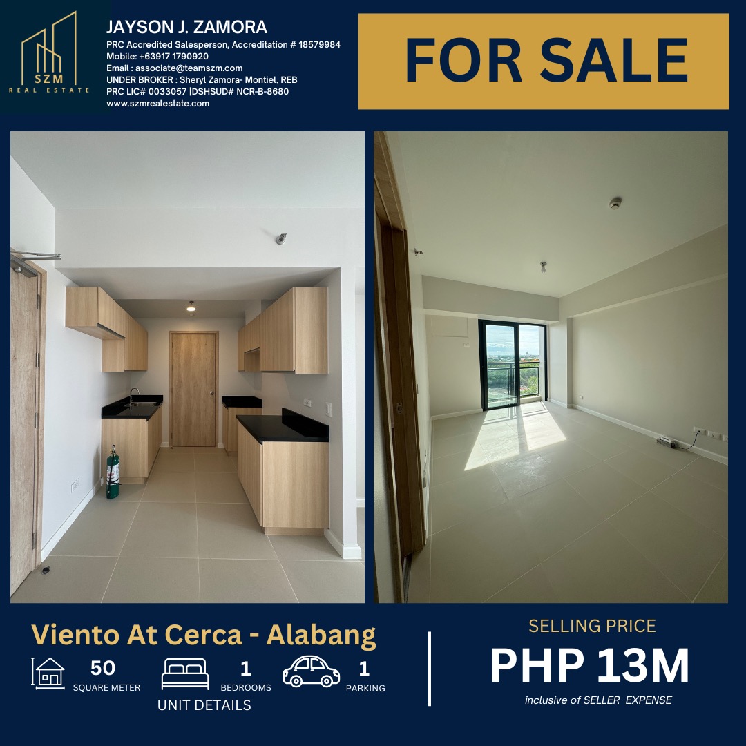 FOR SALE READY FOR OCCUPANCY - Viento At Cerca by Alveo - Alabang ...