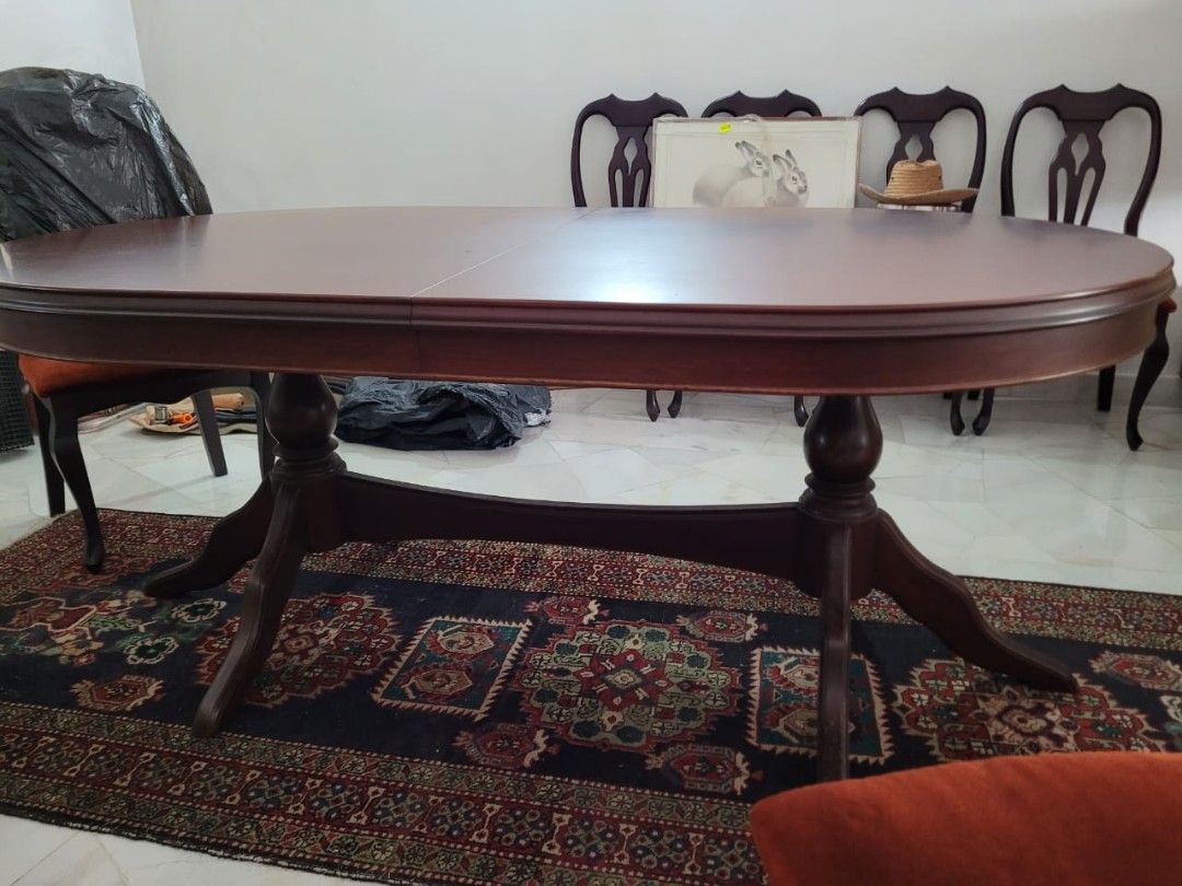 Full solid wood Merbau Dinning table beautifully crafted 180cm ...