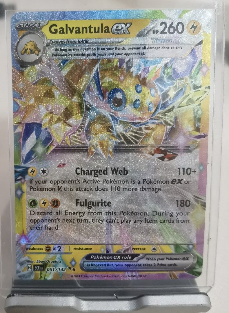 Galvantula EX Pokemon Trading Card Game TCG, Hobbies & Toys, Toys ...