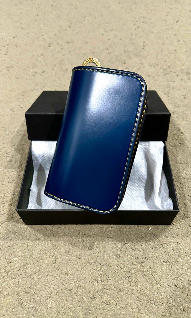 Iron Heart Medium Shell Cordovan Wallet IHG02-NAV, Luxury, Bags ...