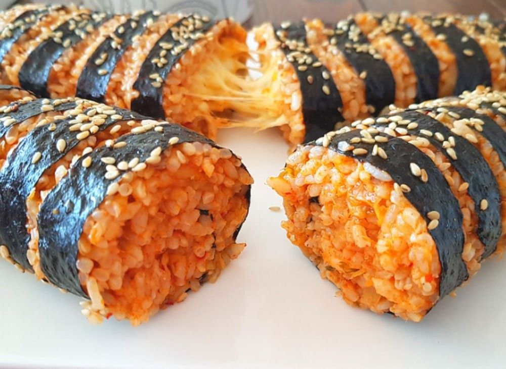 🍱 Kimchi Fried Rice Cheese Kimbap 🇰🇷 Korean Food Delivery 🚚 Tampines ...