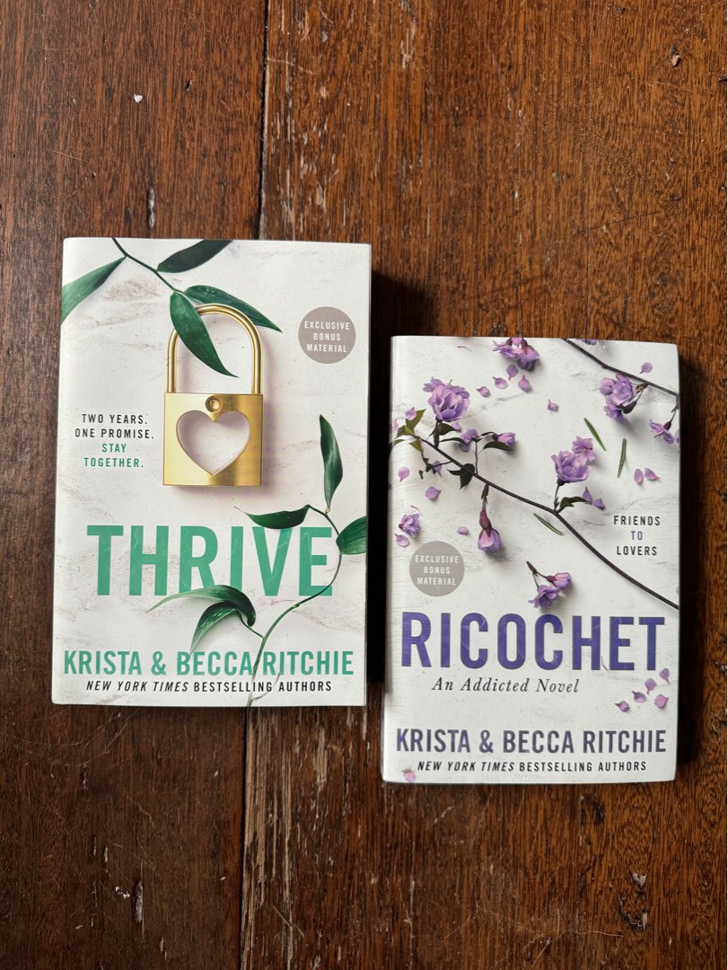 Krista & Becca Ritchie Books - Thrive and Ricochet, Hobbies & Toys ...