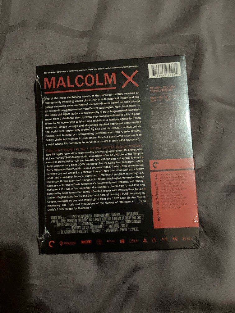 MALCOLM X 4K UHD & Blu Ray Criterion collection, Everything Else on ...