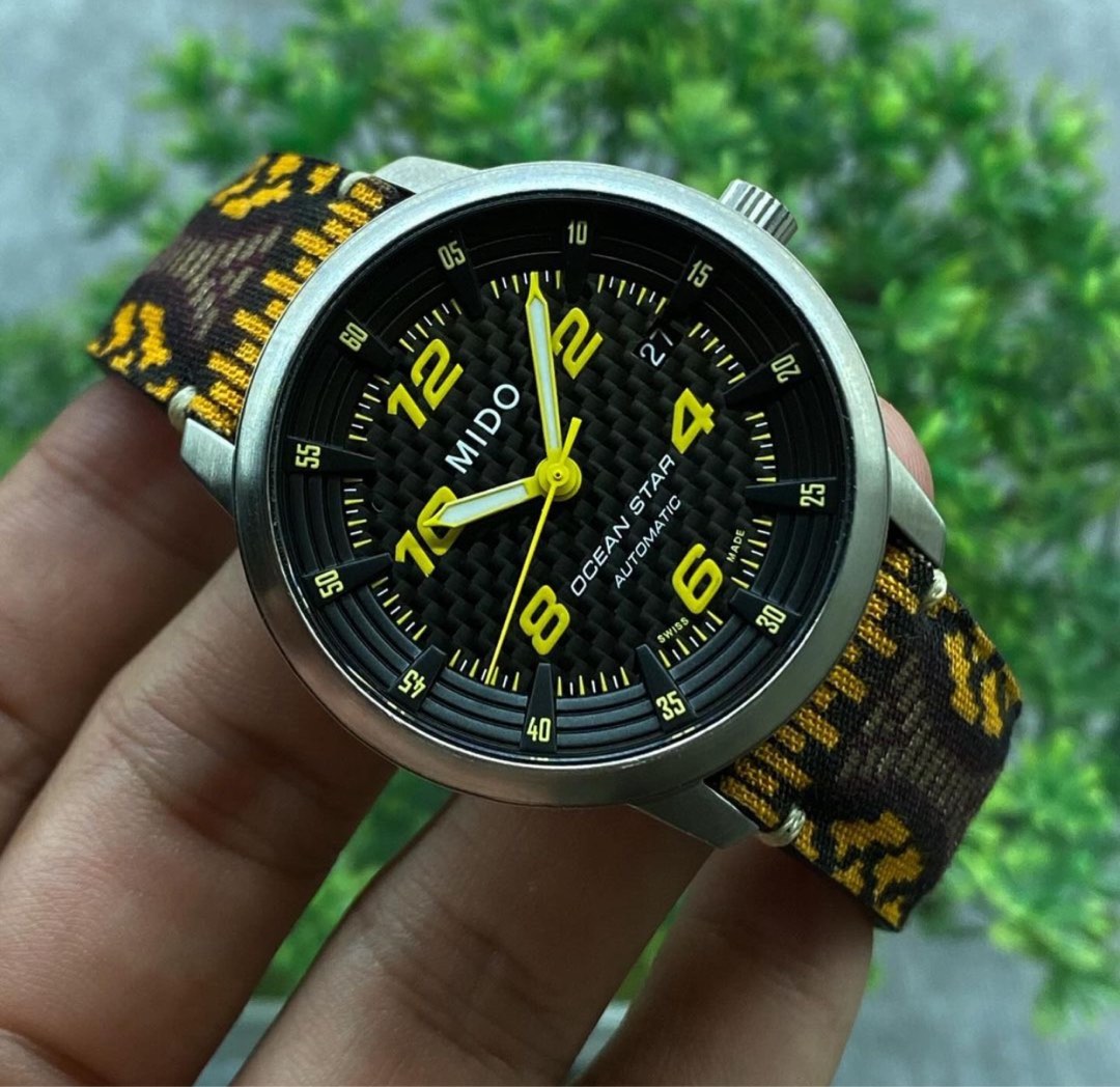 Mido Ocean Star Captain Carbon Edition 8730 Automatic 38mm, Fesyen Pria ...