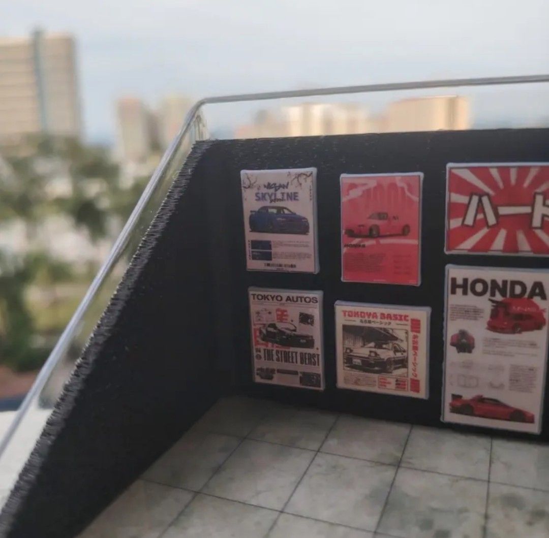 Mini JDM Garage Diorama Diecast Display + Wall Display JDM Picture ...