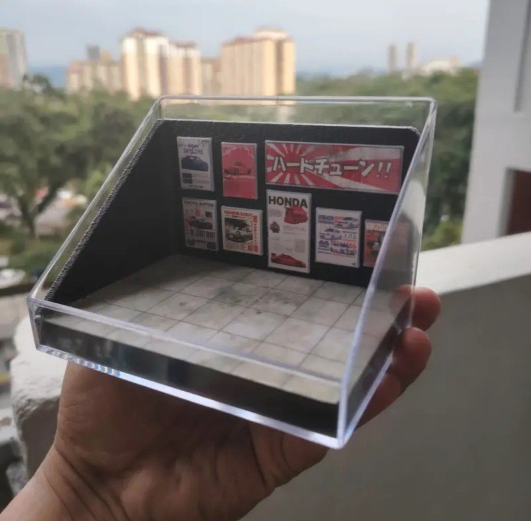 Mini JDM Garage Diorama Diecast Display + Wall Display JDM Picture ...