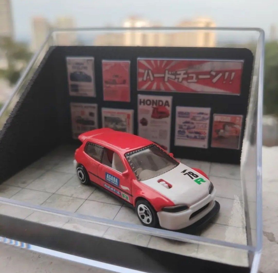 Mini JDM Garage Diorama Diecast Display + Wall Display JDM Picture ...