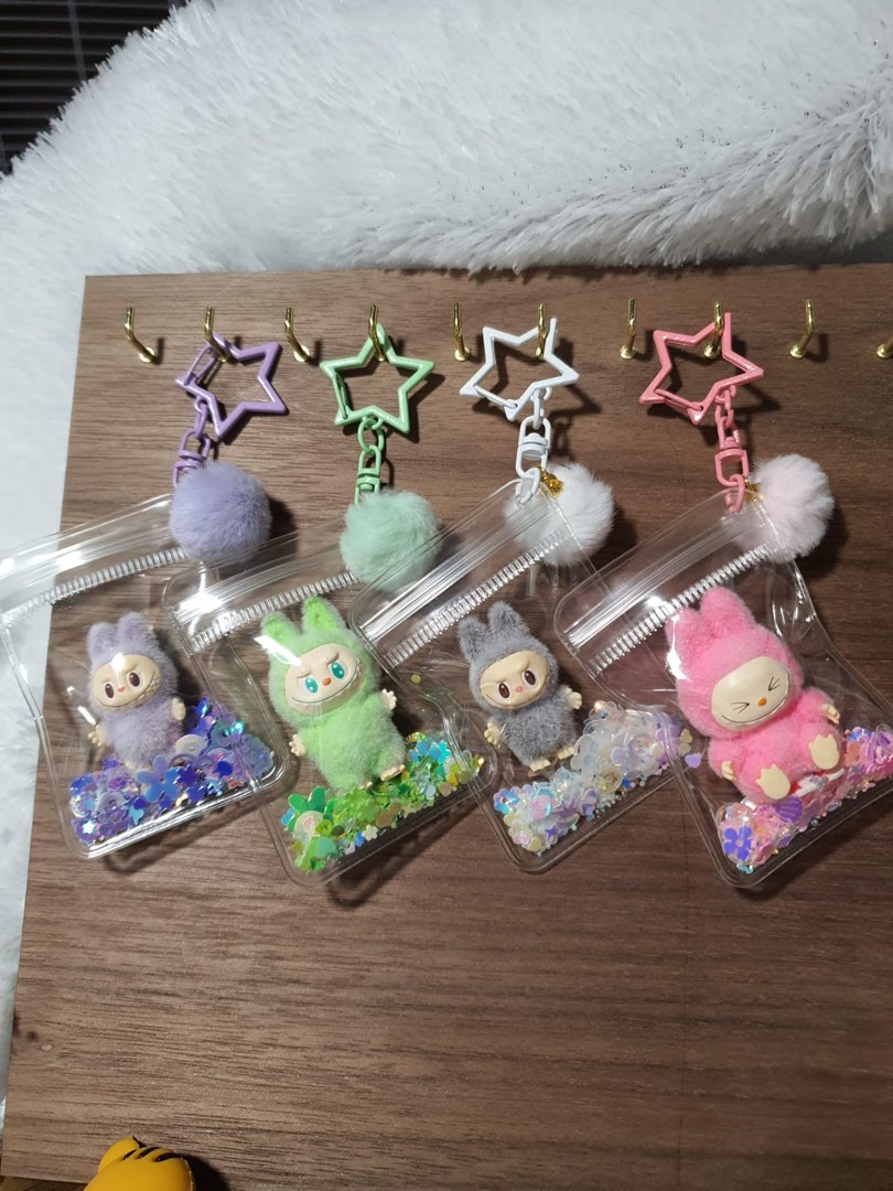 Mini Labubu Keychains, Hobbies & Toys, Toys & Games on Carousell