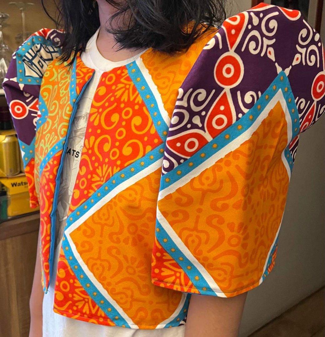Modern Filipiniana Cotton Batik Boleros, Women's Fashion, Tops, Others ...