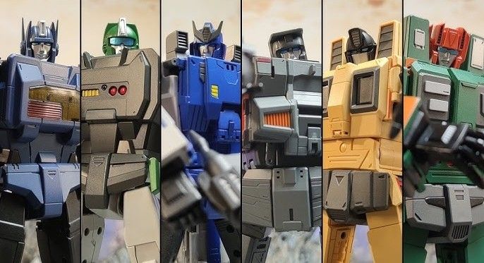 Moon Studio Transformers MS-07 Radiatron Trainbots Combiner Raiden Set ...