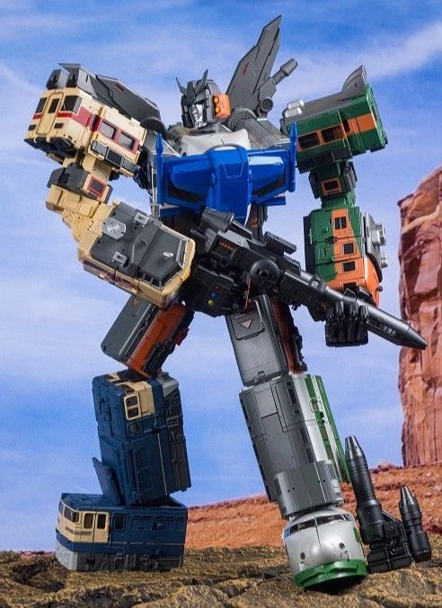 Moon Studio Transformers MS-07 Radiatron Trainbots Combiner Raiden Set ...