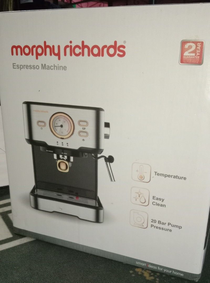 Morphy Richards ESPRESSO Coffee Machine| 20 Bars Pressure Pump, TV ...