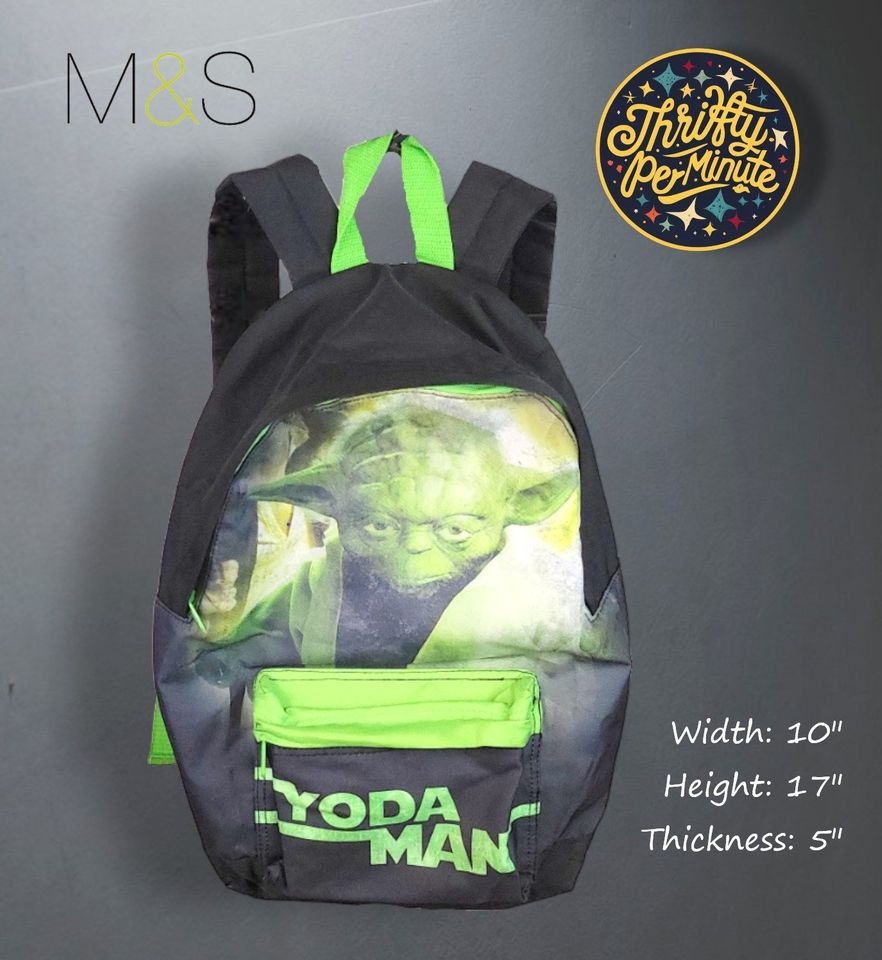 M&S Yoda Man backpack, Men's Fashion, Bags, Backpacks on Carousell