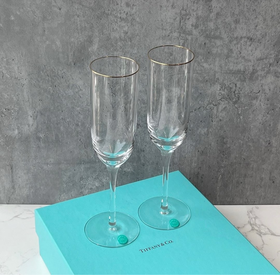 NEW Tiffany & Co Champagne Glasses on Carousell