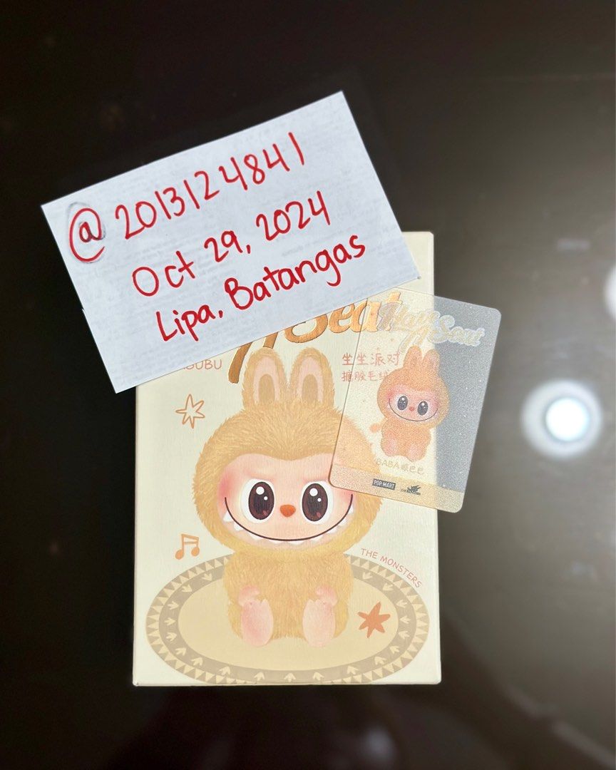 On hand! LABUBU V2 Have a Seat: Baba, Hobbies & Toys, Toys & Games on ...