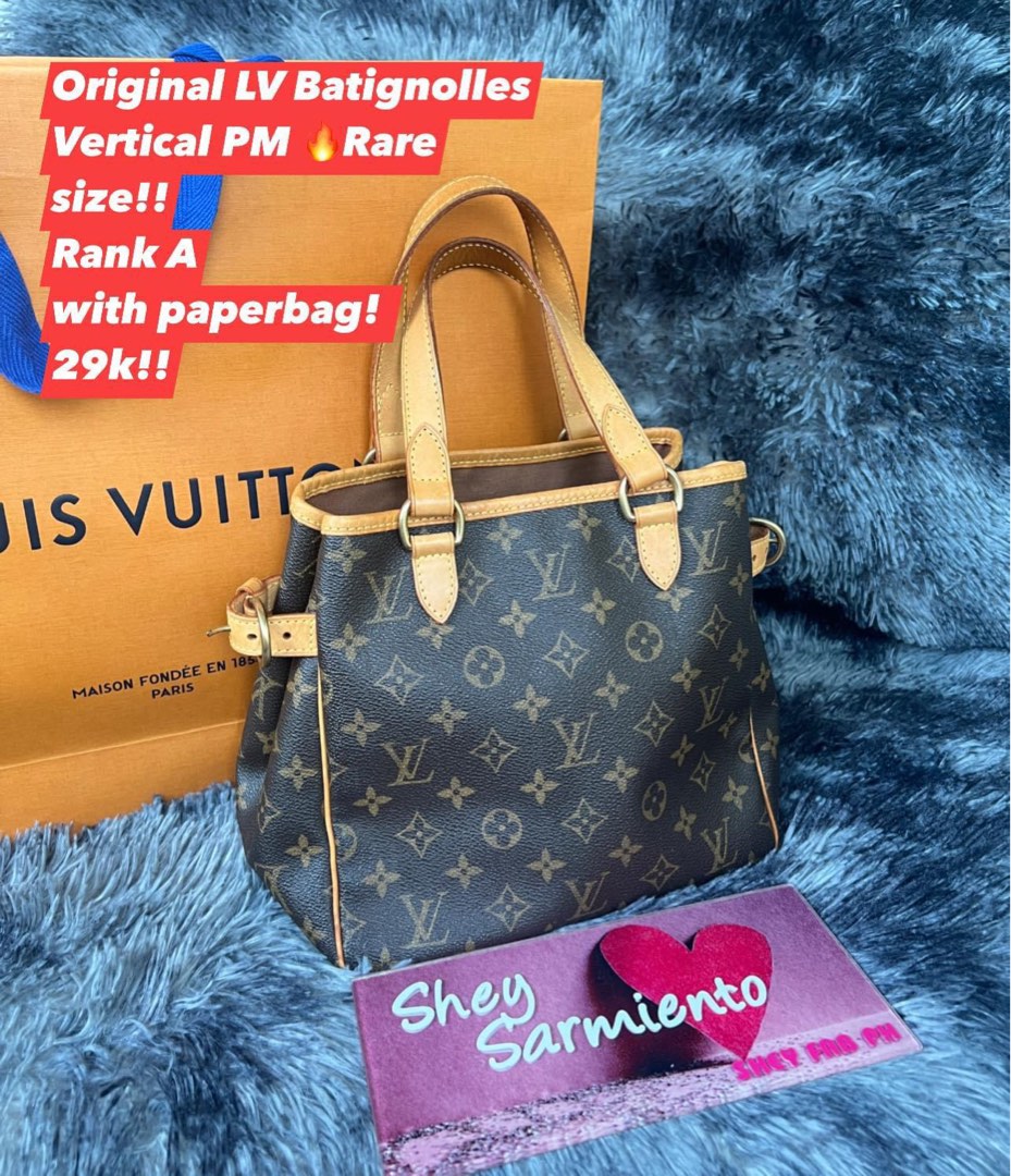 Original Batignolles Vertical PM, Luxury, Bags & Wallets on Carousell