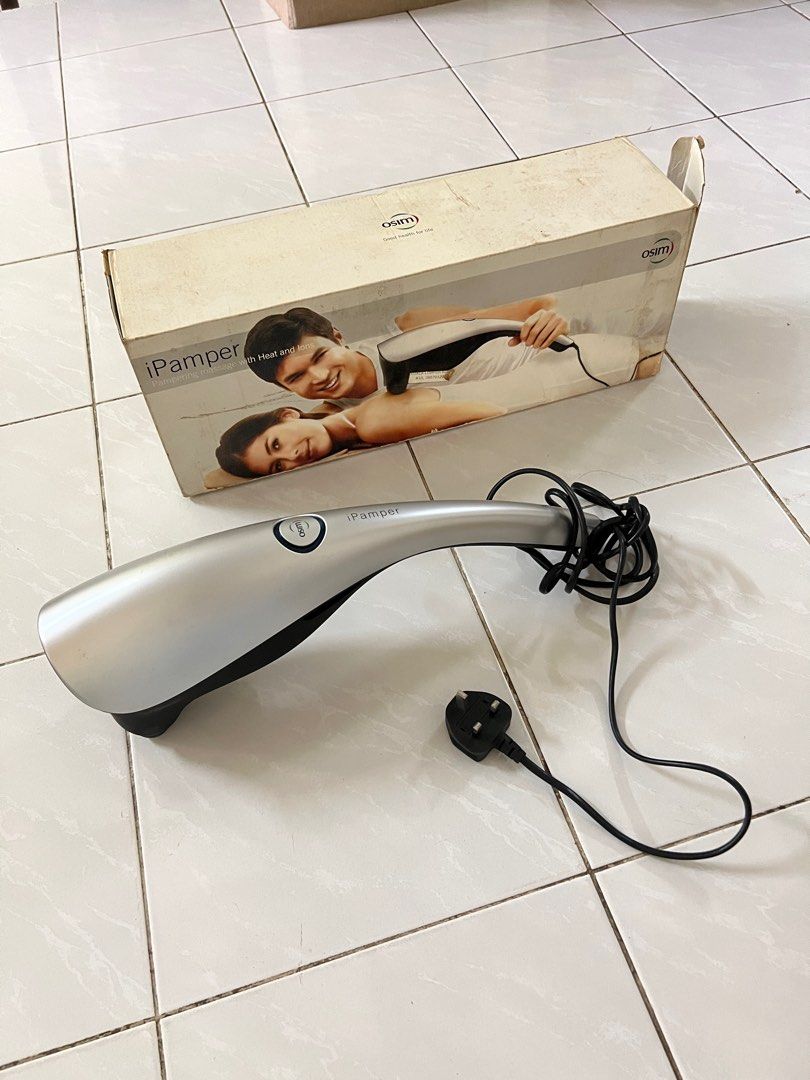 OSIM iPamper OS-3000 Handheld Massager with Heat and Ions, Health ...