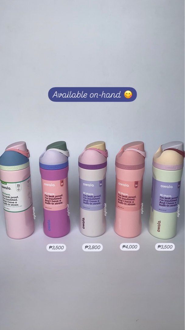 Owala 24oz Limited Colors (Good Egg, Tutti Frutti, Rose Quartz, Coastal ...