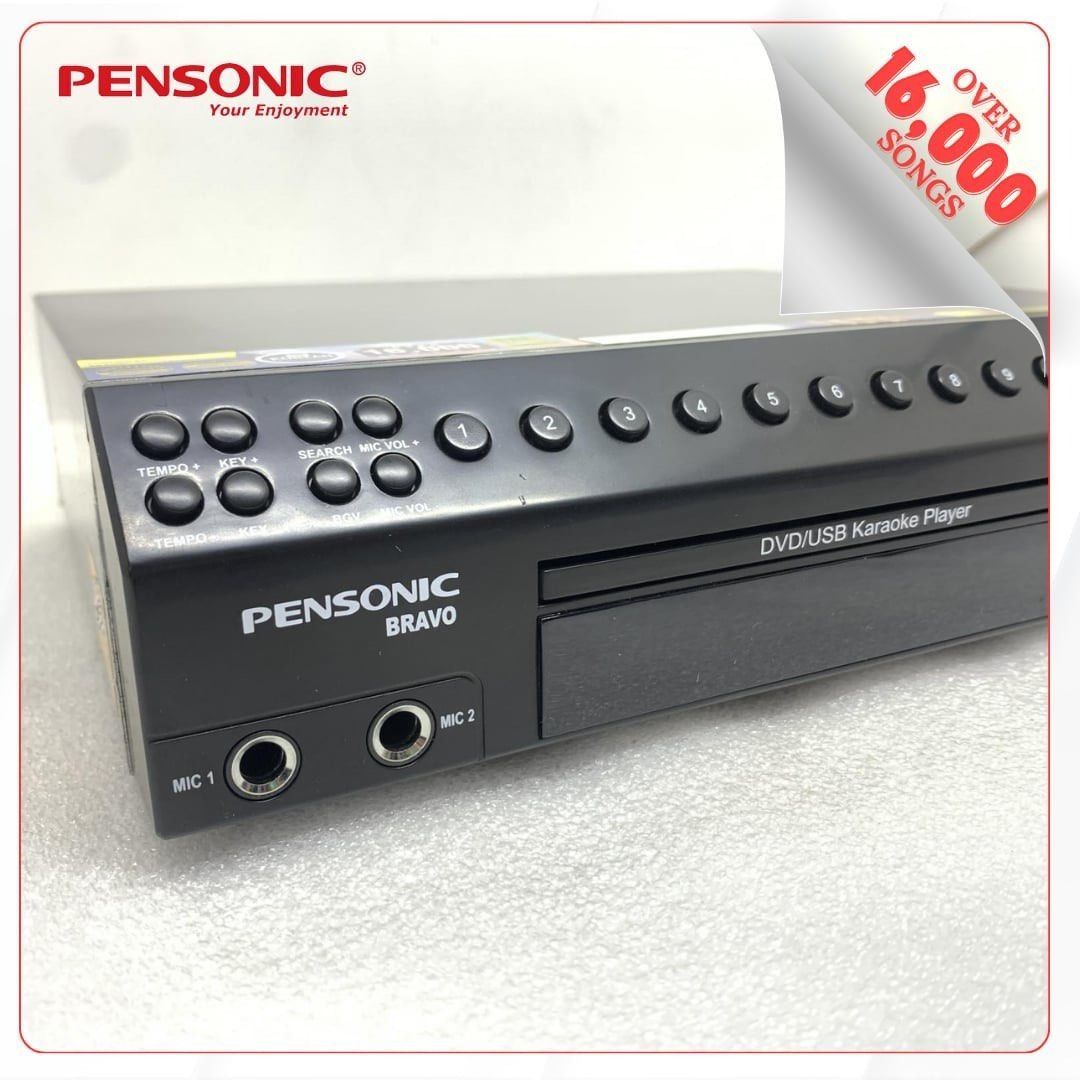 PENSONIC BRAVO DVD/USB Player Karaoke System powered by Paltinum with ...