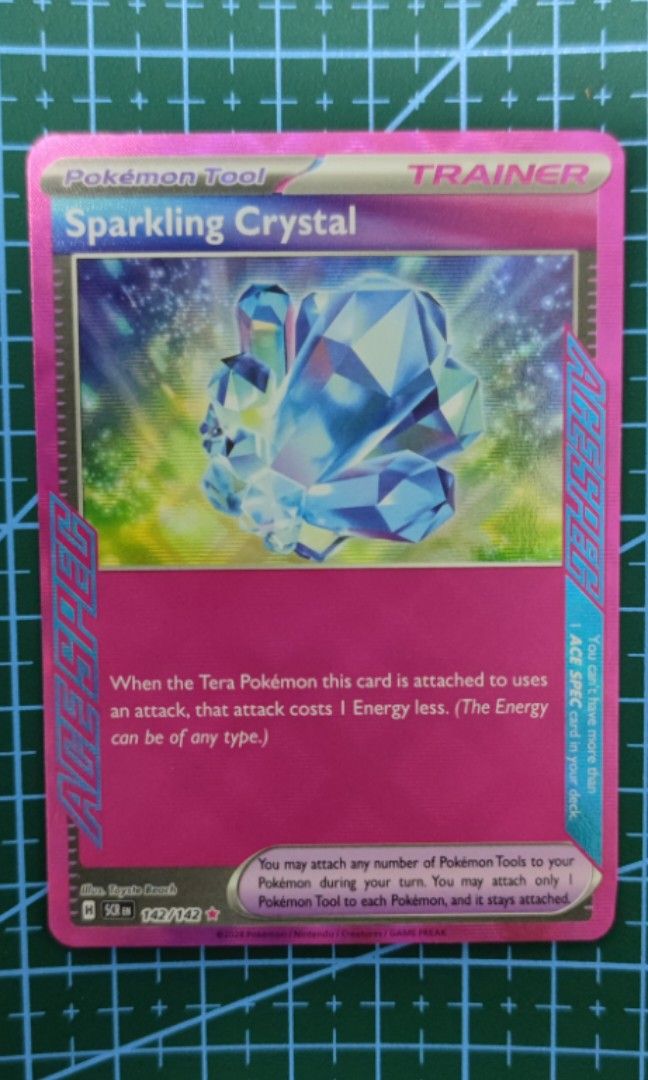 Pokemon TCG Stella Crown-142/142 Ace Sparkling Crystal English Ver ...