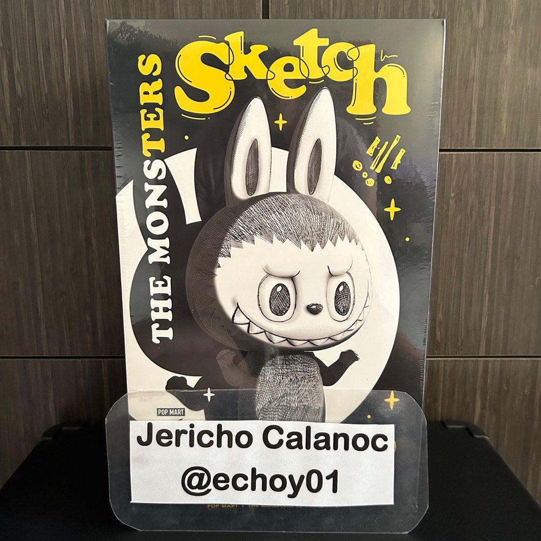 POP MART - Mega Labubu The Monsters 400% Sketch, Hobbies & Toys, Toys ...