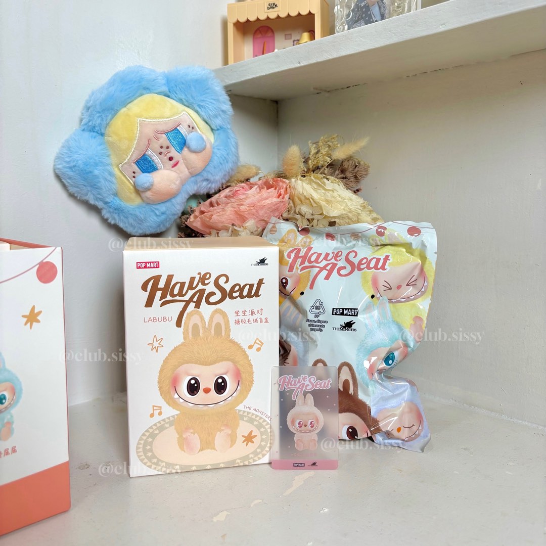 Popmart Labubu Have a seat v2 DADA, Hobbies & Toys, Toys & Games on ...