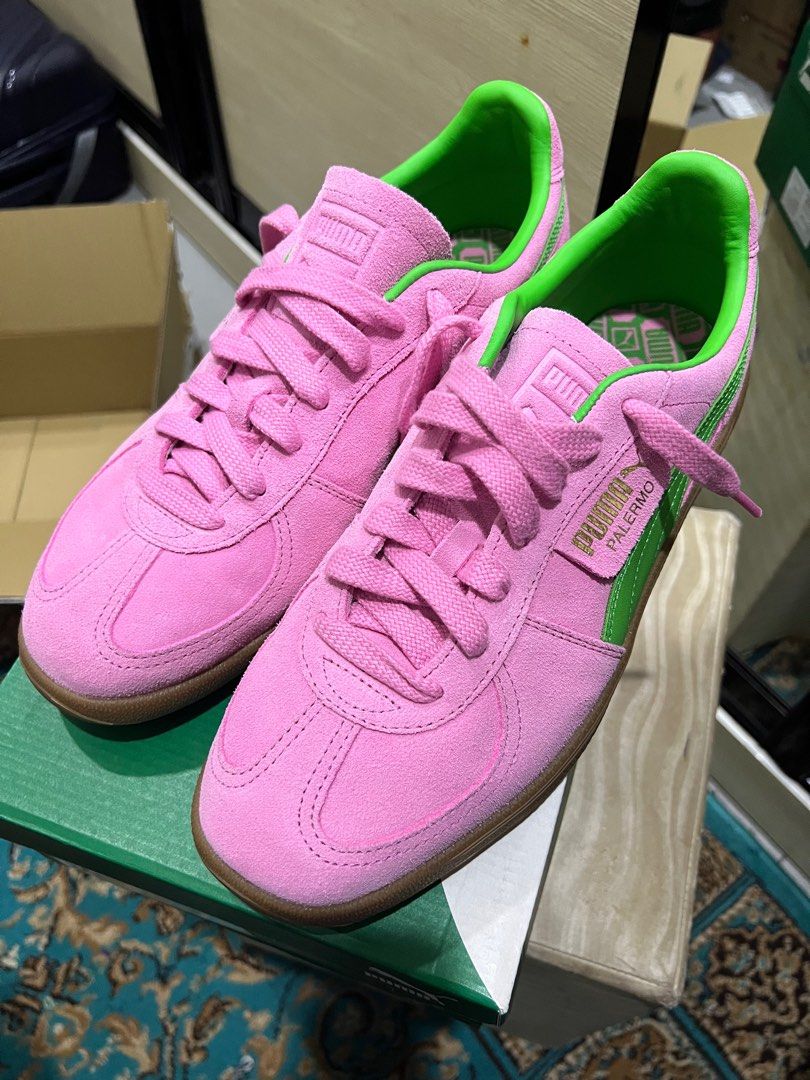 PUMA PALERMO PINK GUM, Men's Fashion, Footwear, Sneakers on Carousell