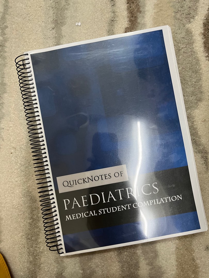 Quicknotes for Paeds (undergrad level), Hobbies & Toys, Books ...