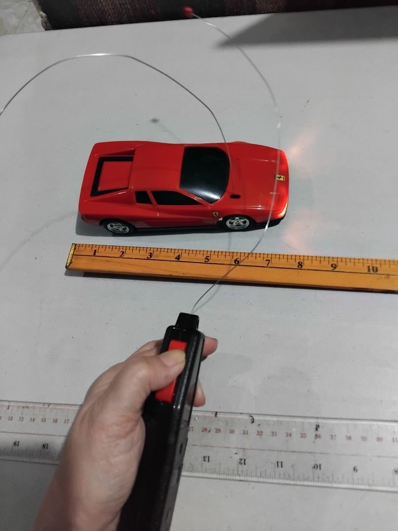 red Ferrari Testarossa toy car 1:24 scale, Hobbies & Toys, Toys & Games ...