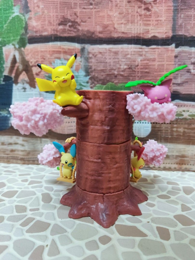 Re-ment pokemon Forest 4 (pikachu & hanecco ,plusle & minun) sakura ...