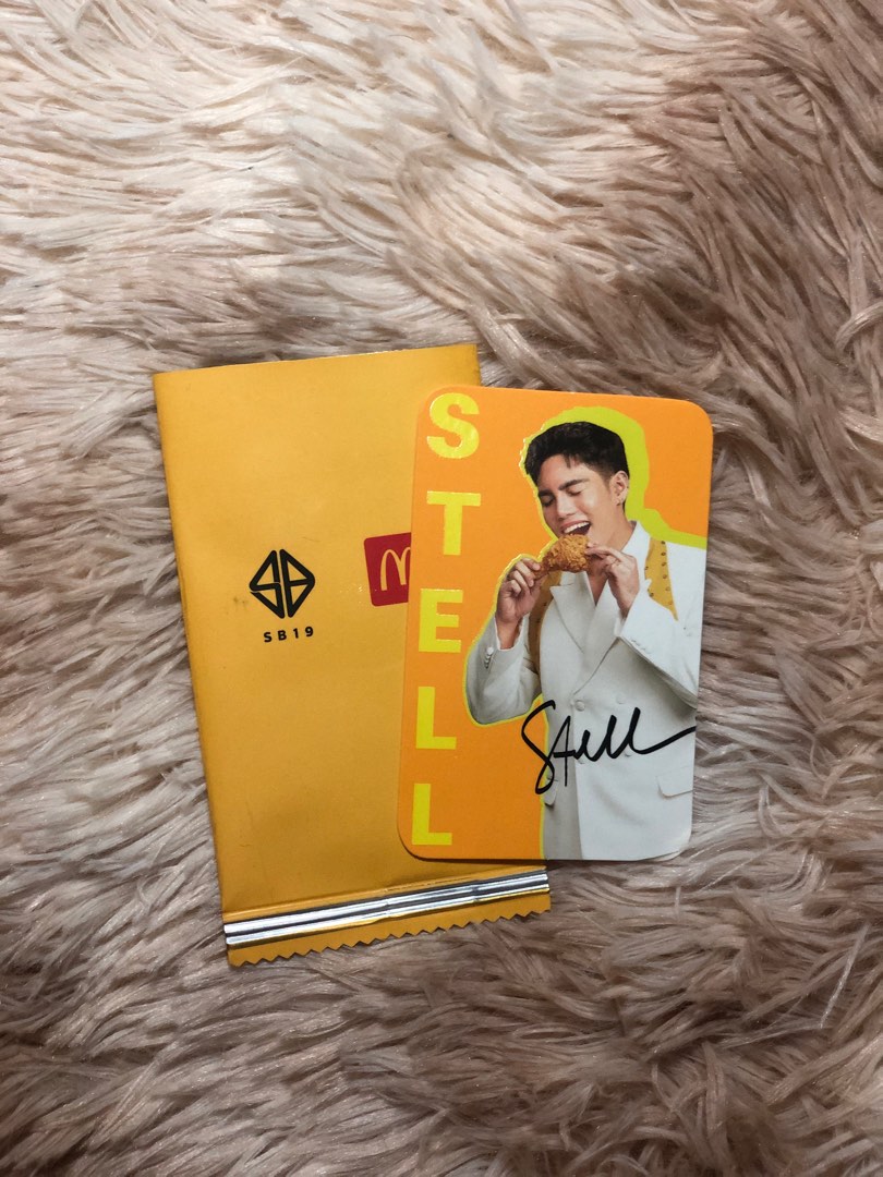 SB19 Stell McDo pc, Hobbies & Toys, Memorabilia & Collectibles, Fan ...