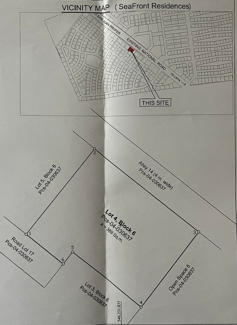 Seafront Subdivision 389 sqm Residential Lot near in Beach FOR SALE in ...