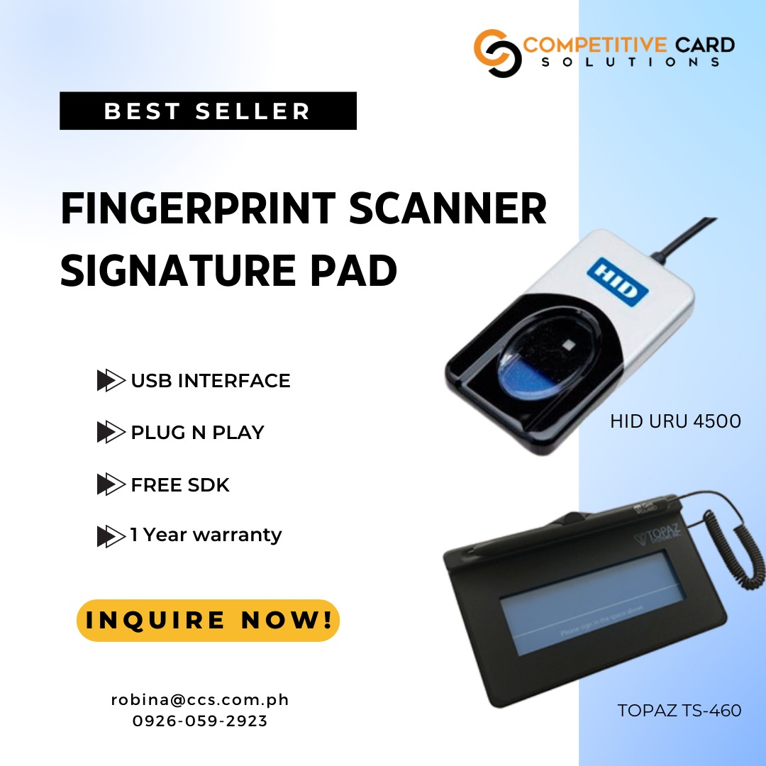 SIGNATURE PAD & FINGERPRINT SCANNER, Computers & Tech, Office ...