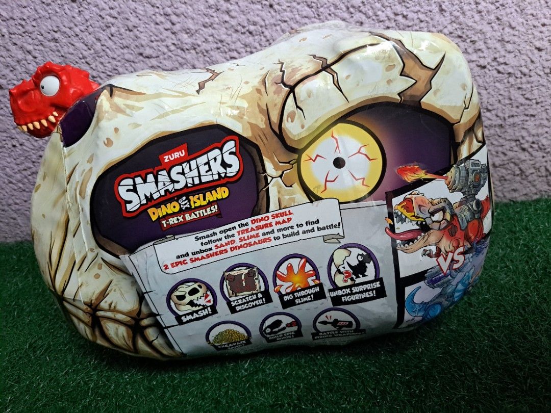 Smashers Dino Island Mini T-Rex Battles Playset by ZURU Boys Dinosaur ...