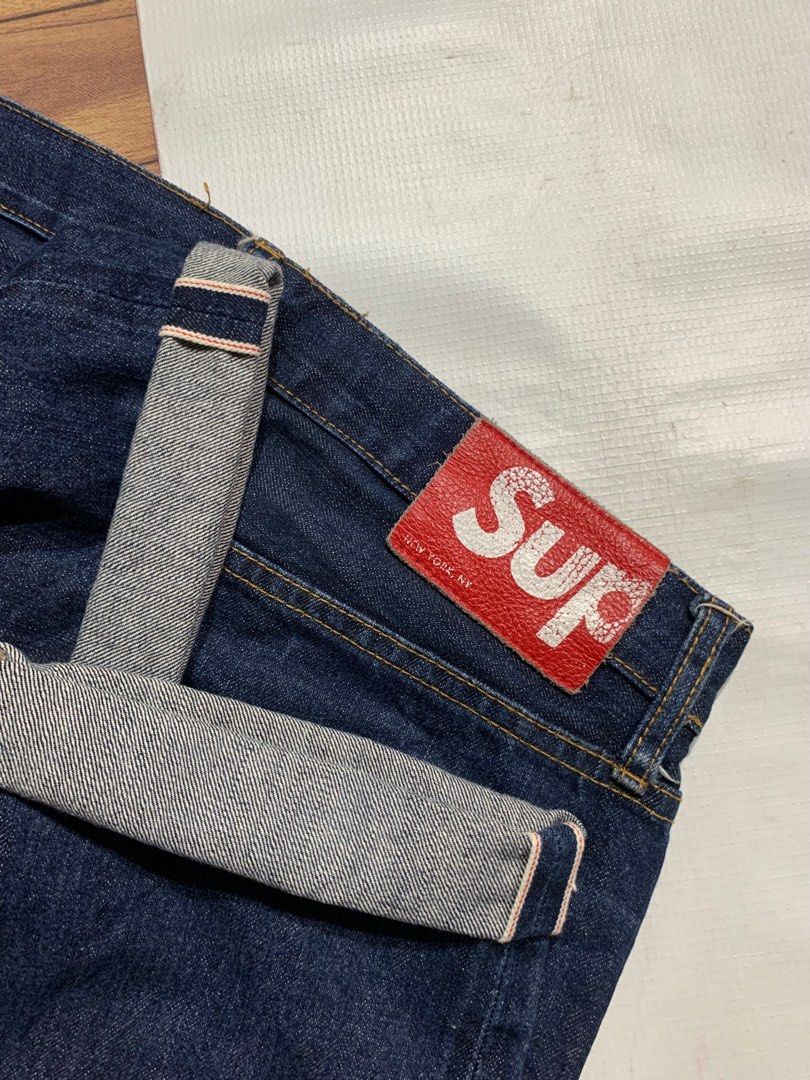 SUPREME REDLINE SELVEDGE DENIM, Fesyen Pria, Pakaian , Bawahan di Carousell