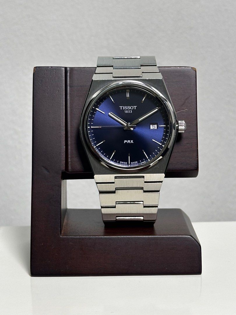 Tissot PRX Quartz Blue Dial (40mm), Men's Fashion, Watches ...