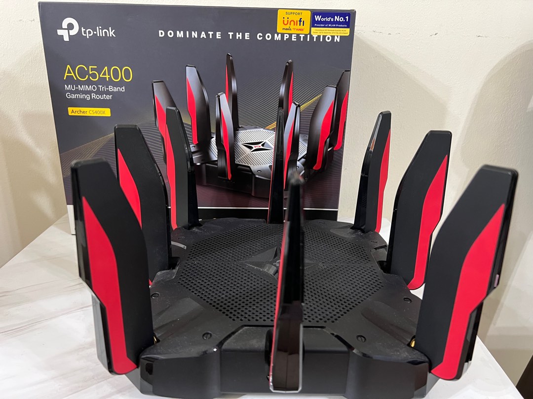 TP Link AC5400 MU-MIMO Tri Band Gaming Router, Computers & Tech, Parts ...